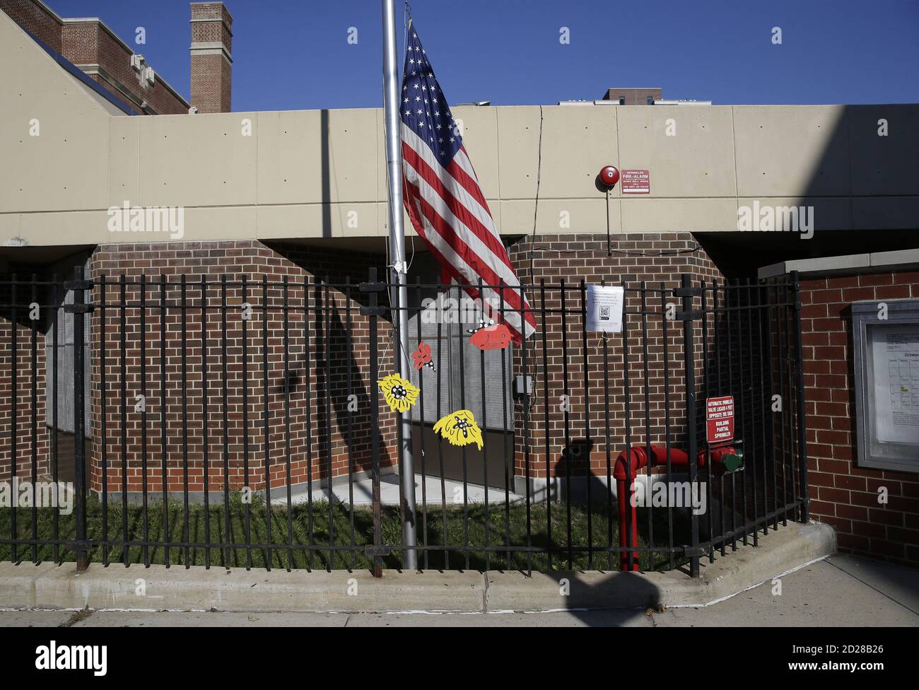 Queens, United States. 06th Oct, 2020. An entrance to PS 99 Queens The ...