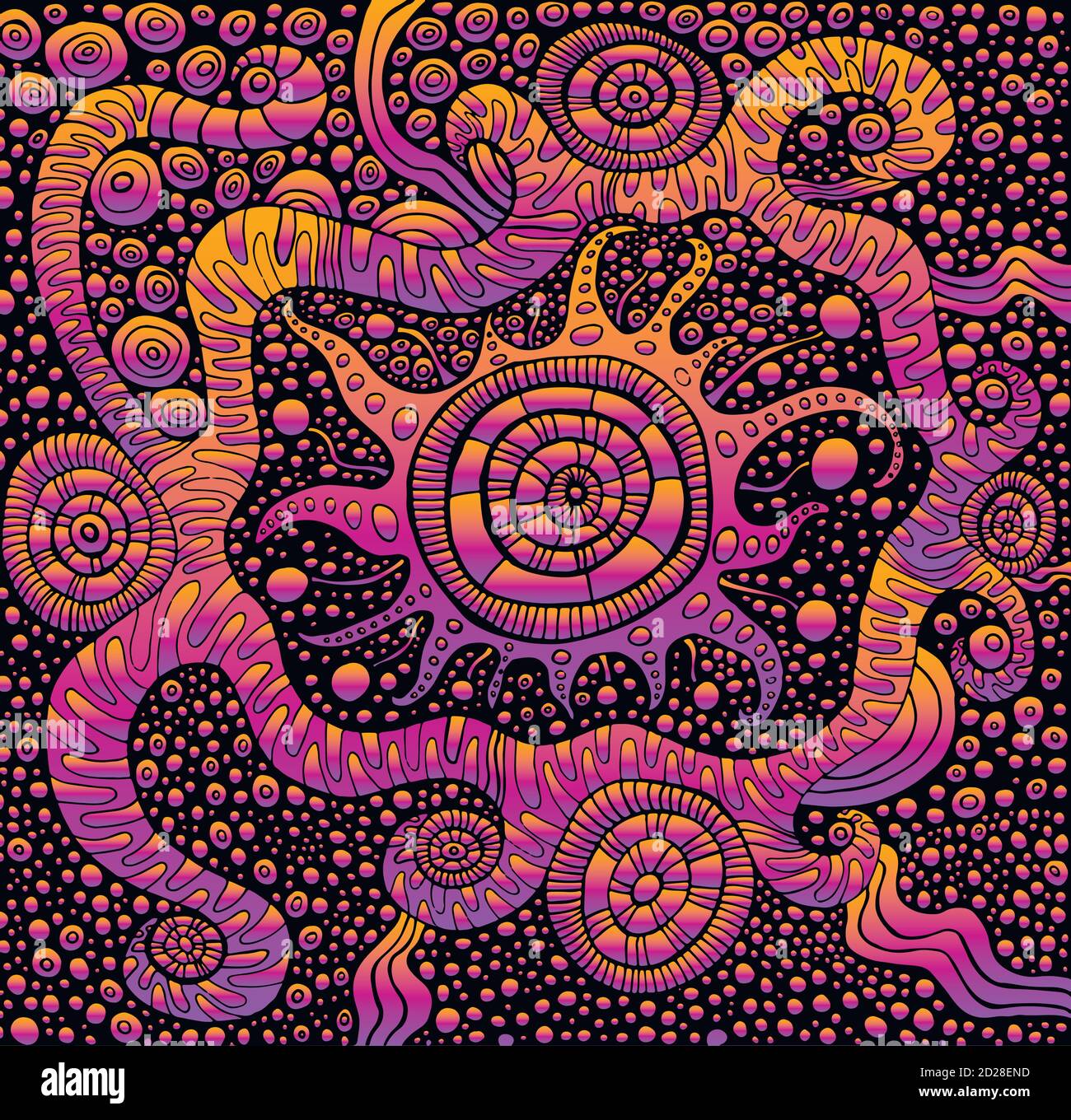 Psychedelic design Stock Vector Images - Alamy