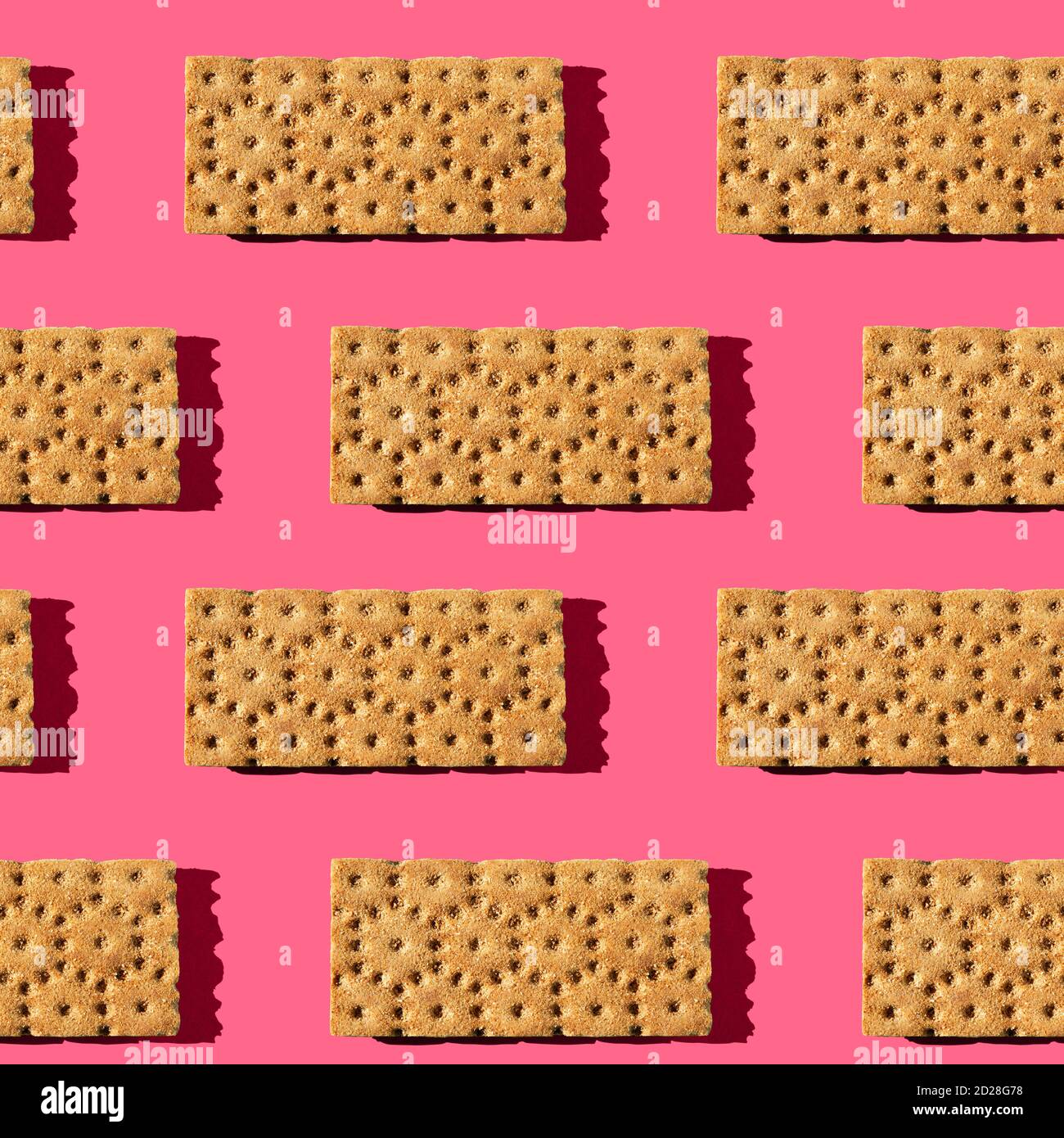 Photo in the form of a seamless pattern. Orange color crisps for ...