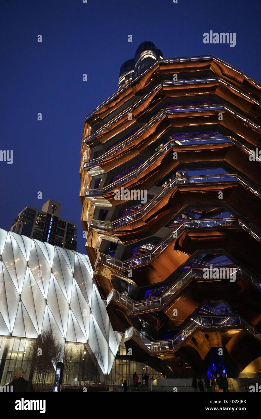 the vessel view new york city architecture masterpiece Stock Photo - Alamy