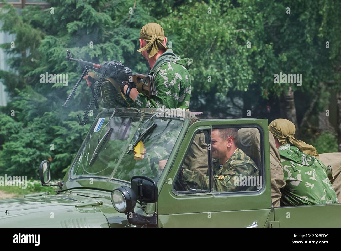 Russian soldiers members of the Special Forces the Spetsnaz ...