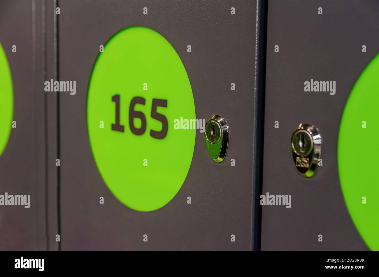 a lockers in the supermarket Stock Photo - Alamy