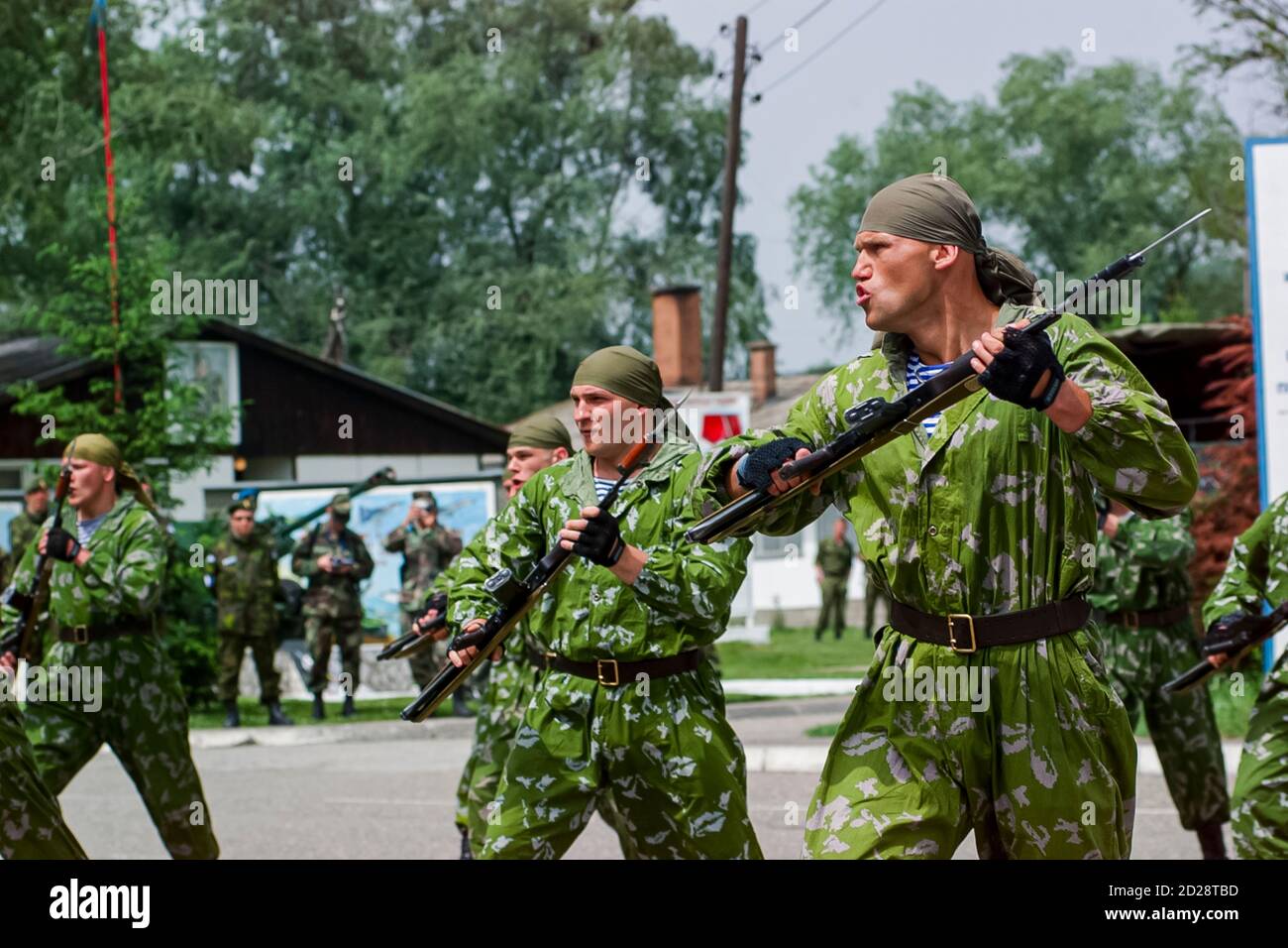 Russian soldiers members of the Special Forces the Spetsnaz ...