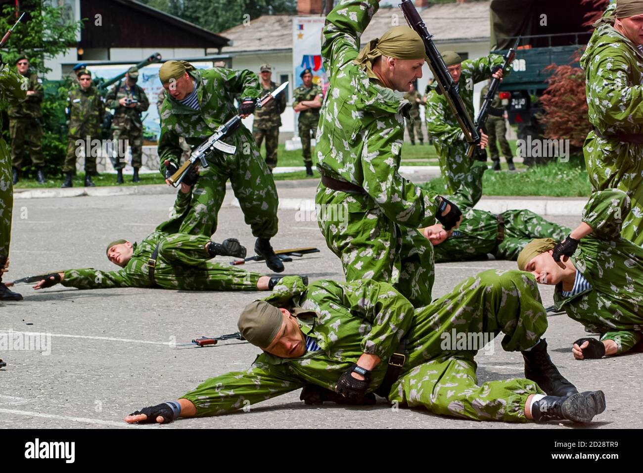 Russian soldiers members of the Special Forces the Spetsnaz ...