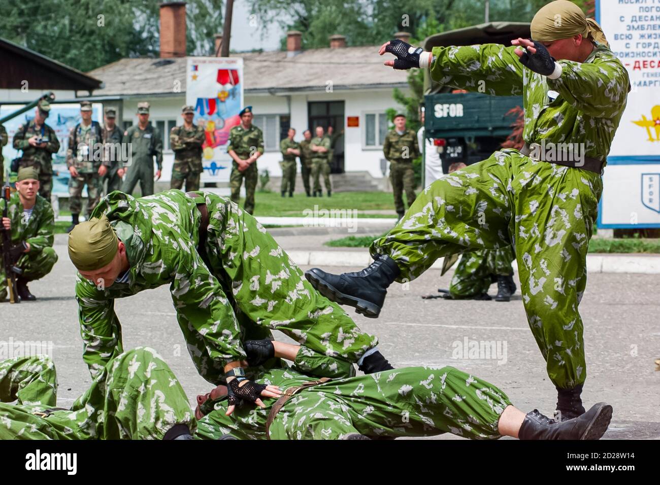 Russian soldiers members of the Special Forces the Spetsnaz ...