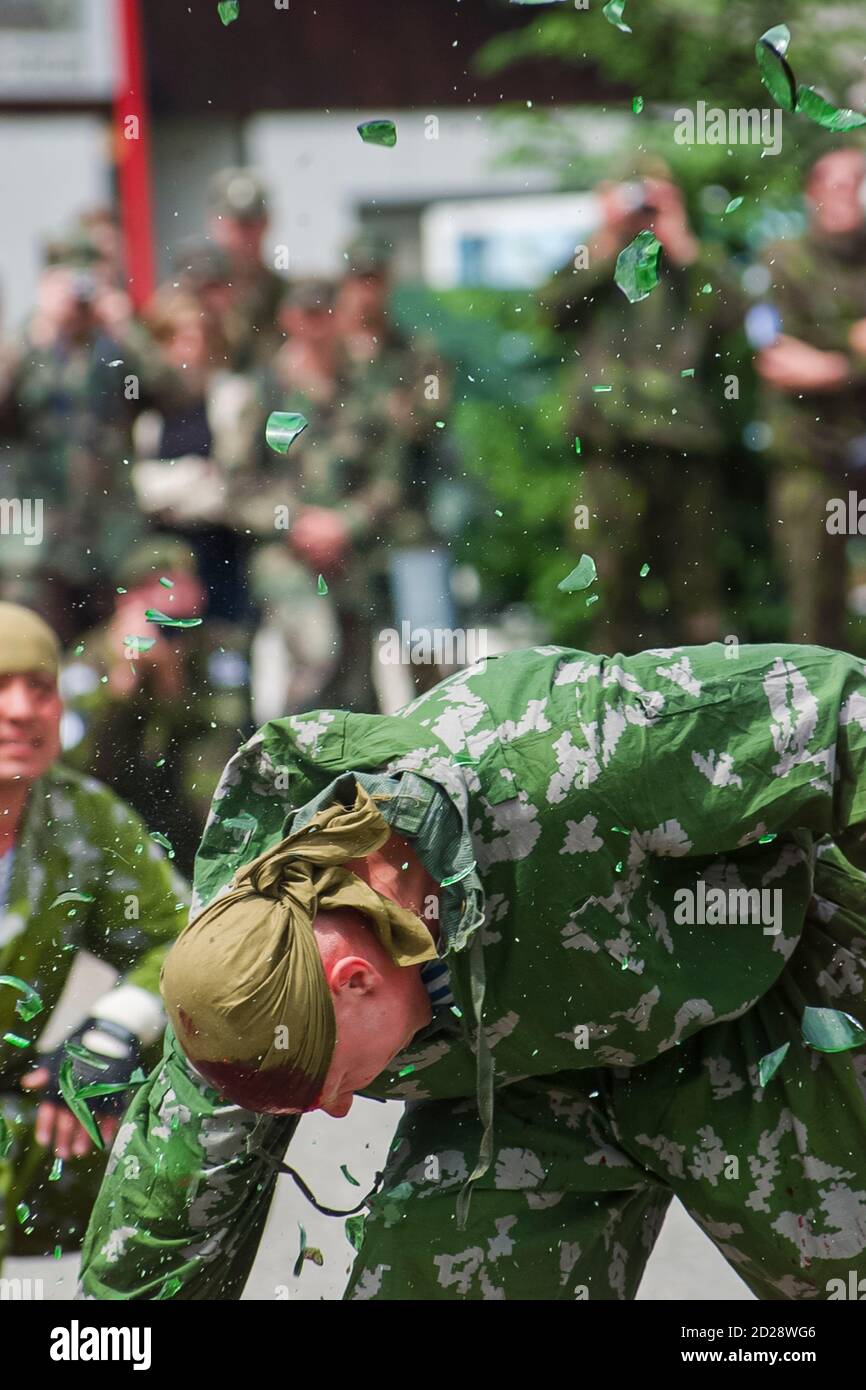Russian soldiers members of the Special Forces the Spetsnaz ...