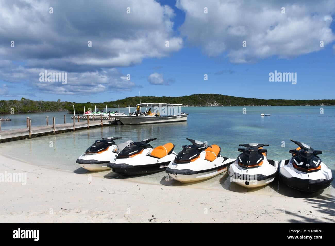 Empty Jet Skis in Bahamas, tourism scenes during Coronavirus Pandemic ...