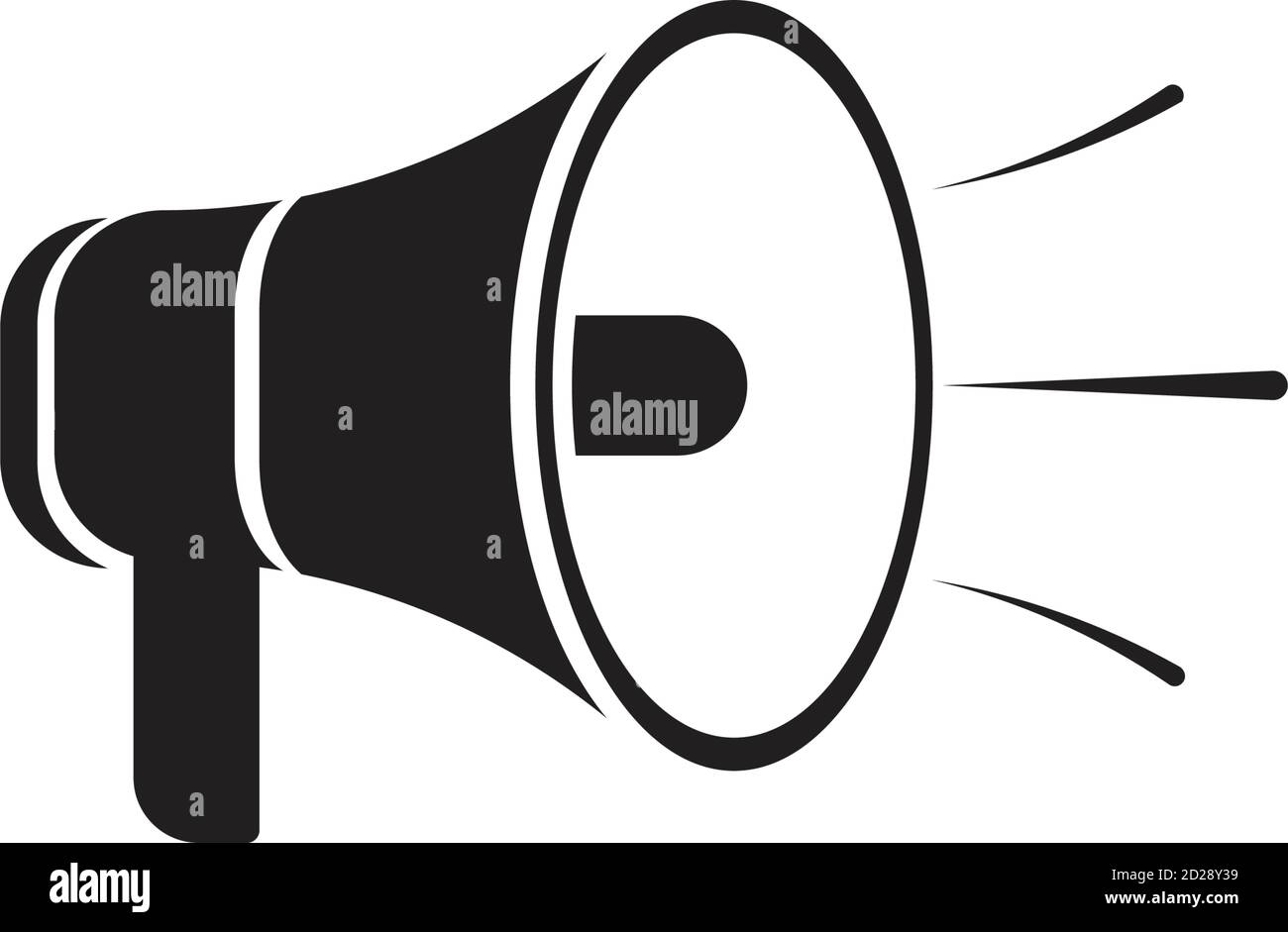 Electric megaphone icon hi-res stock photography and images - Alamy