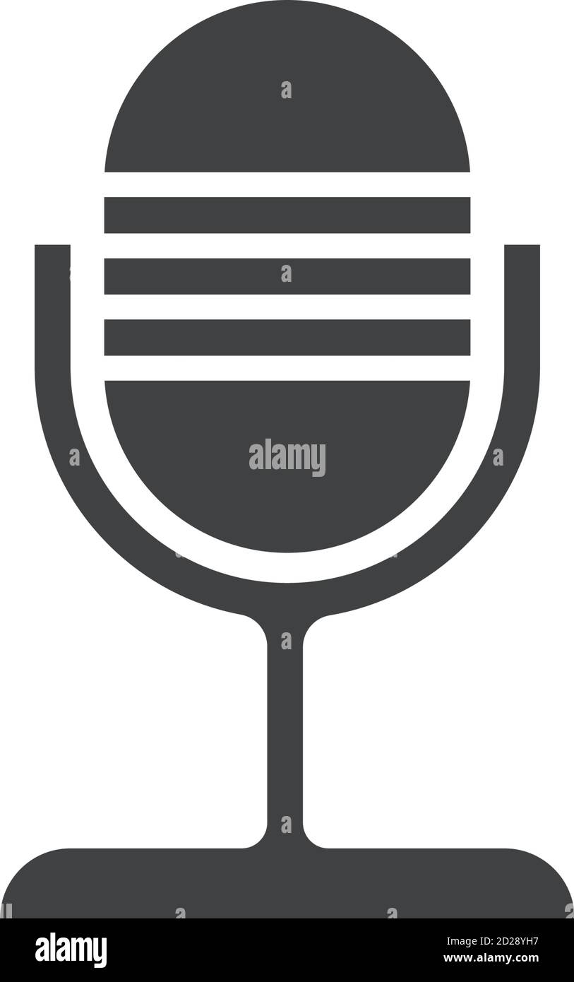 microphone icon vector template flat design Stock Vector Image & Art ...
