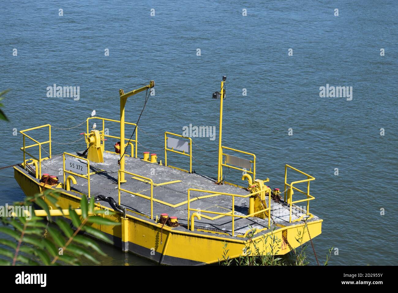 yellow ship jetty Stock Photo - Alamy