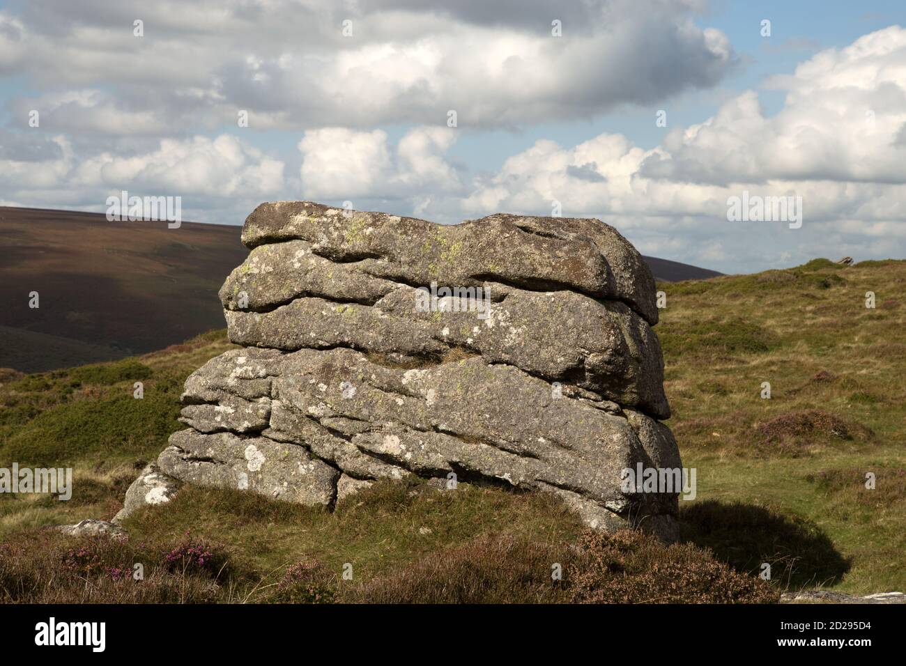 Large granite rock on Dartmoor Stock Photo - Alamy