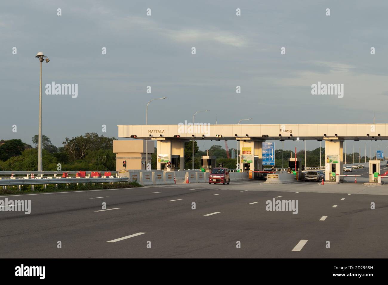 Mattala Expressway Exit booth landscape Stock Photo - Alamy