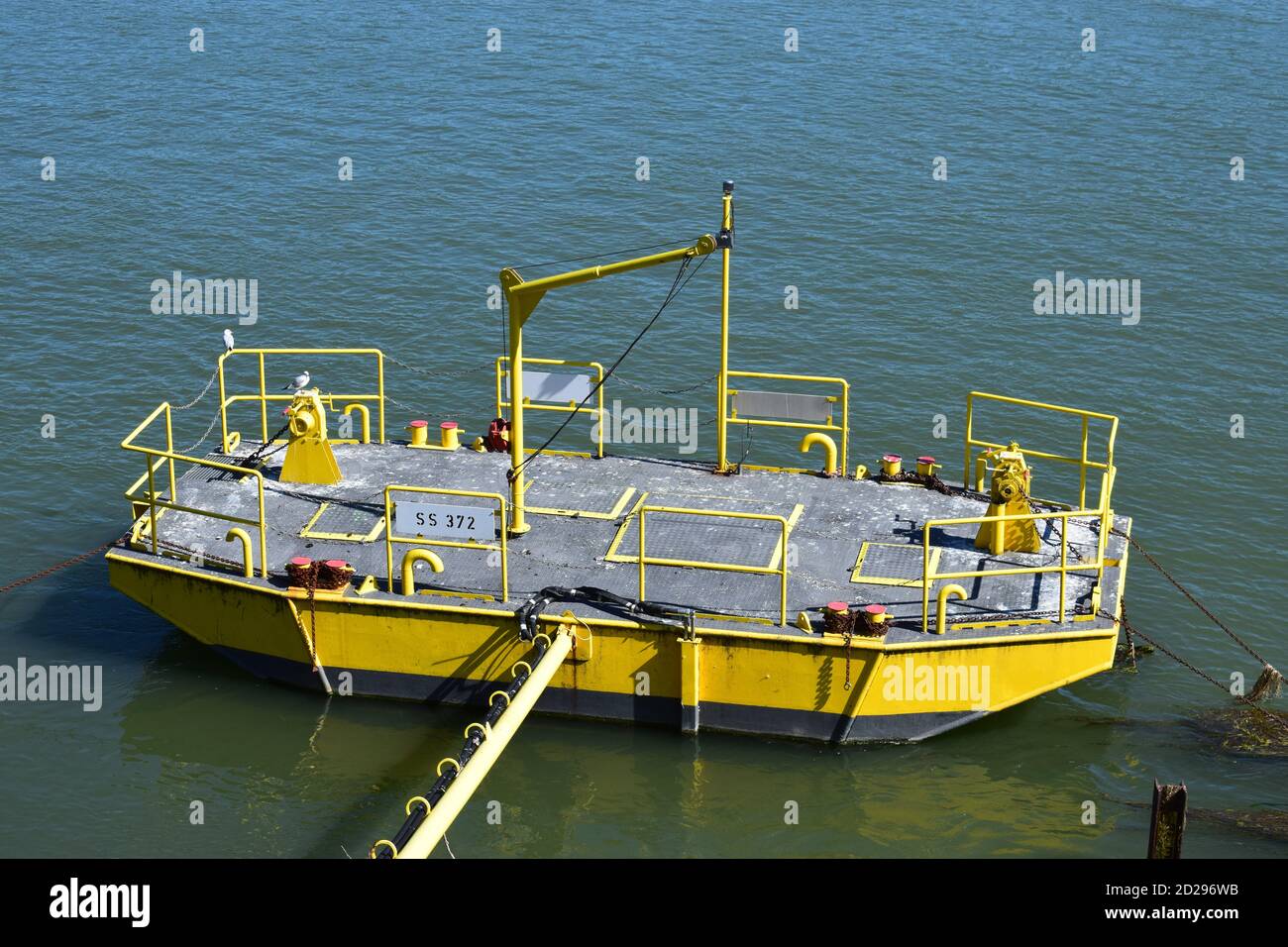 yellow ship jetty Stock Photo - Alamy