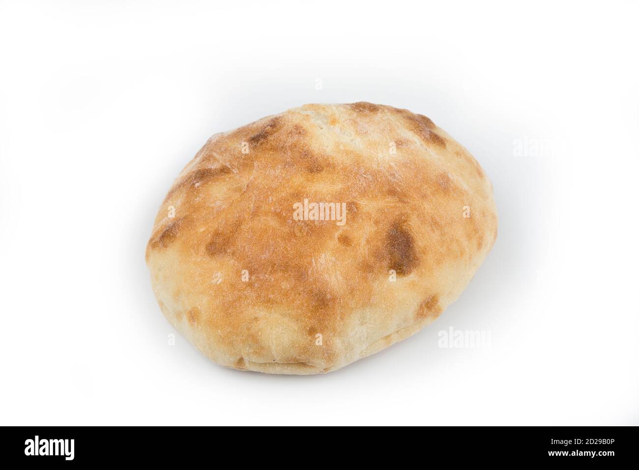 Traditional home bake bread lepinja on a white Stock Photo - Alamy