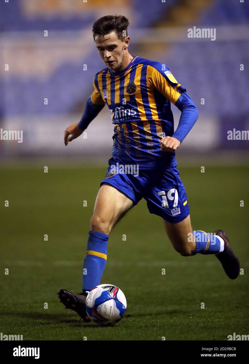 Shrewsbury Town’s Ryan Barnett during the EFL Trophy match at ...