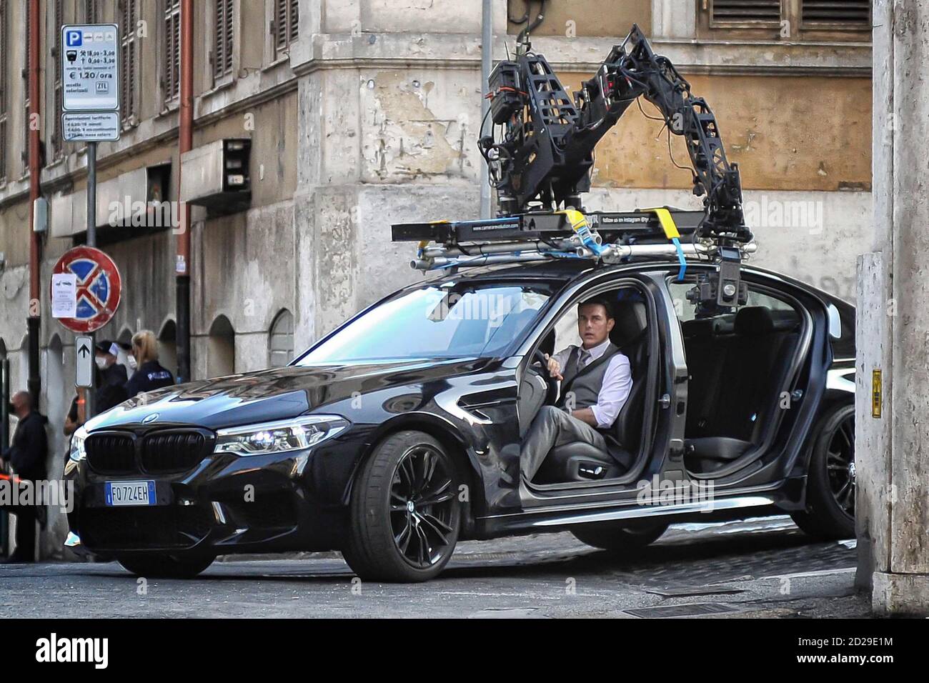 Rome, Tom Cruise Mission Impossible 7 sep Via Panisperna Stock Photo ...