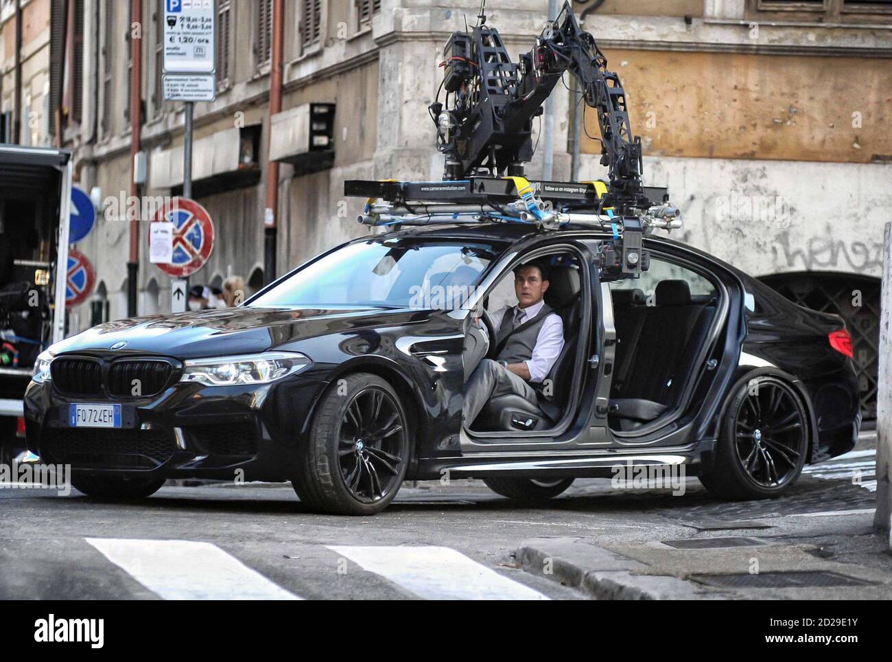 Rome, Tom Cruise Mission Impossible 7 sep Via Panisperna Stock Photo ...