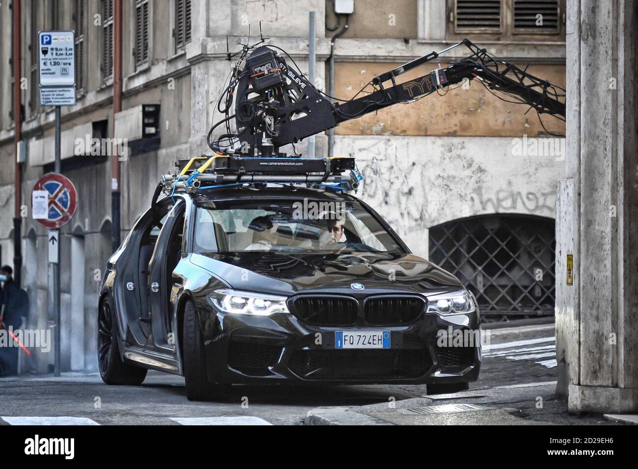 Rome, Tom Cruise Mission Impossible 7 sep Via Panisperna Stock Photo ...