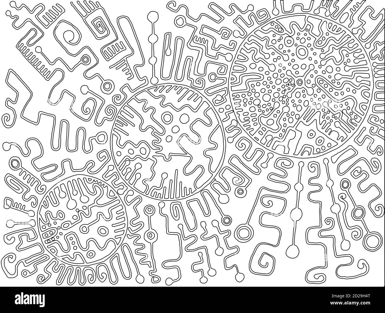 Maze coloring hi-res stock photography and images - Alamy