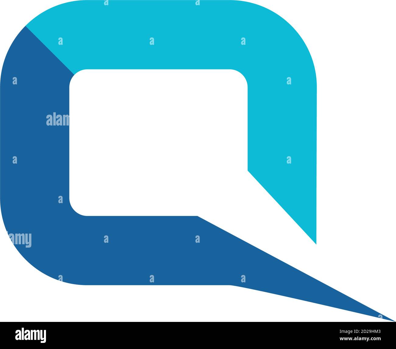 Q letter wave logo vector template illustration design Stock Vector ...