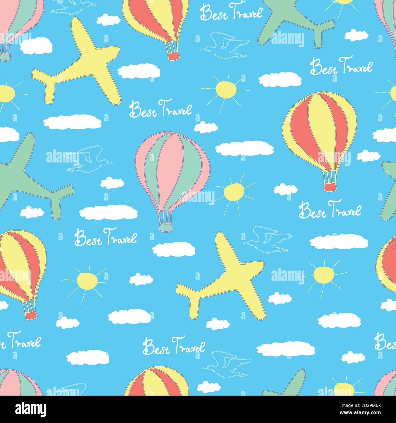 Journey seamless art Stock Vector Images - Alamy