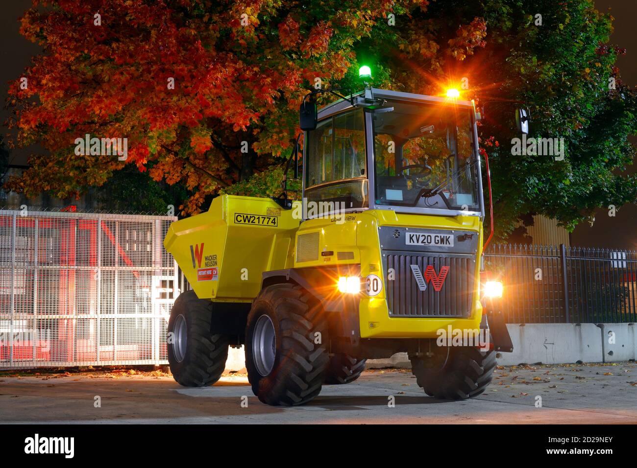 A Wacker Neuson DV90 Dual View 9 tonne dump truck with cab Stock Photo ...