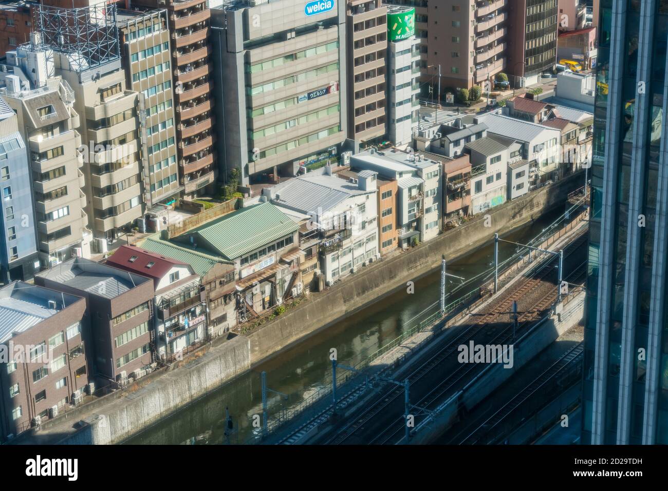 Cityscape of Ochanomizu district along the Kanda River Tokyo Stock ...