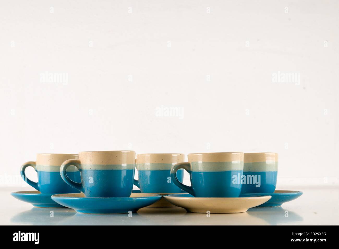 Small modern espresso cups Stock Photo - Alamy
