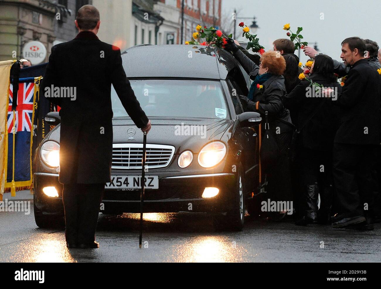 Crime funeral flowers coffin hi-res stock photography and images - Alamy