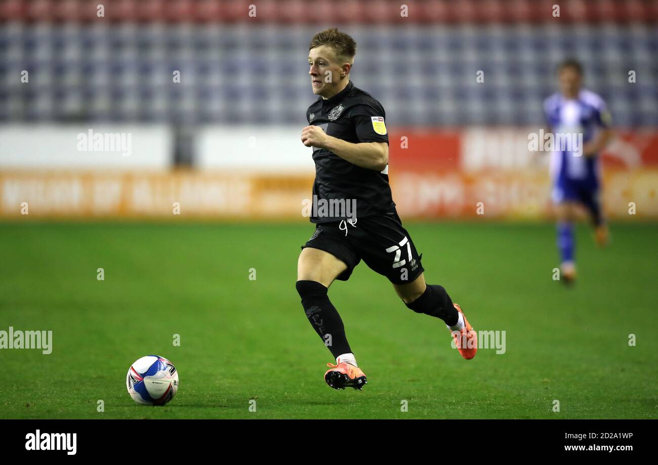 Port Vales' Alex Hurst during the EFL Trophy match at the DW Stadium ...