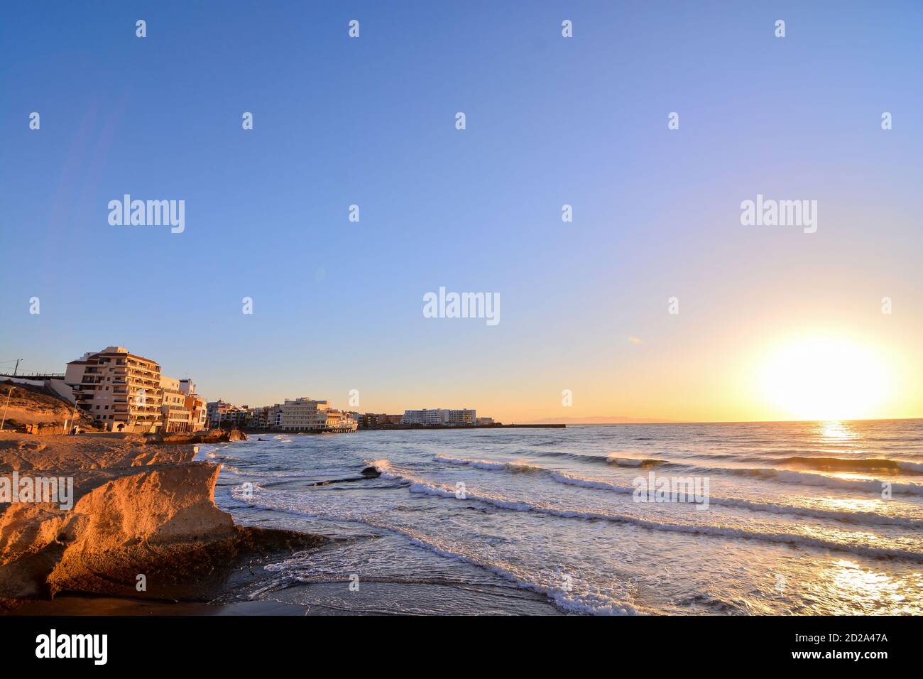 Beautiful Colored Sunset Stock Photo - Alamy