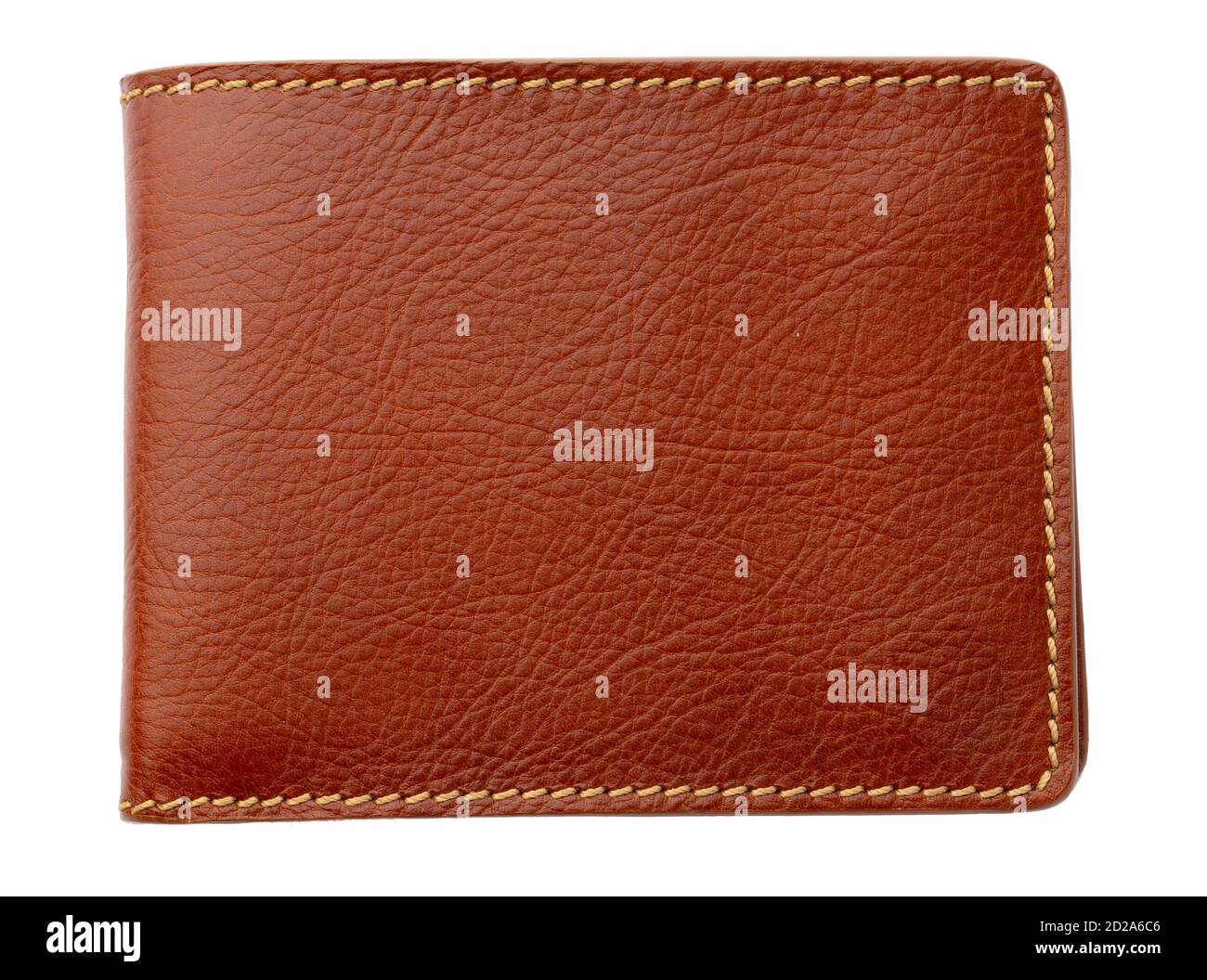 Brown shiny wallet isolated on white background Stock Photo - Alamy