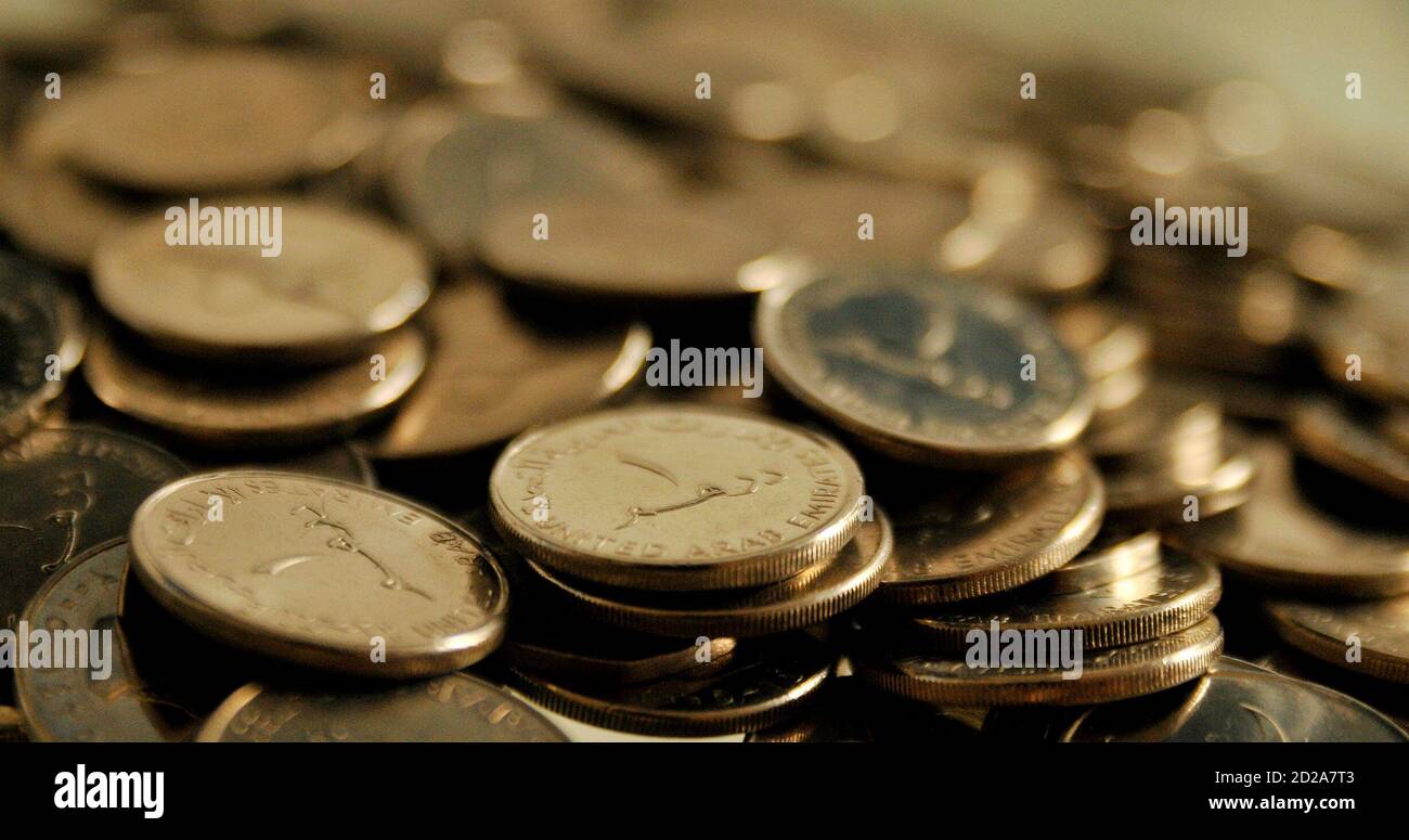 Dubai dirham coin hi-res stock photography and images - Alamy