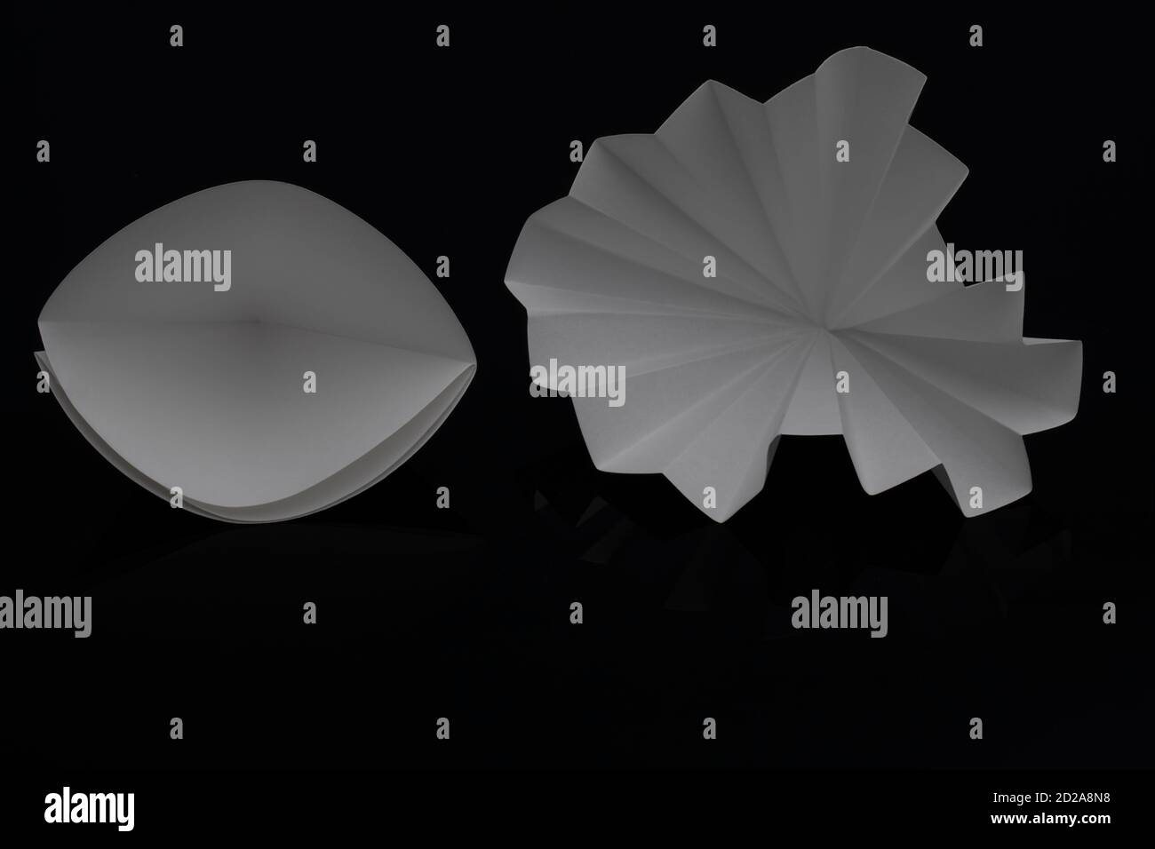 Filter paper in laboratory. Scientists are chemical filtration by ...