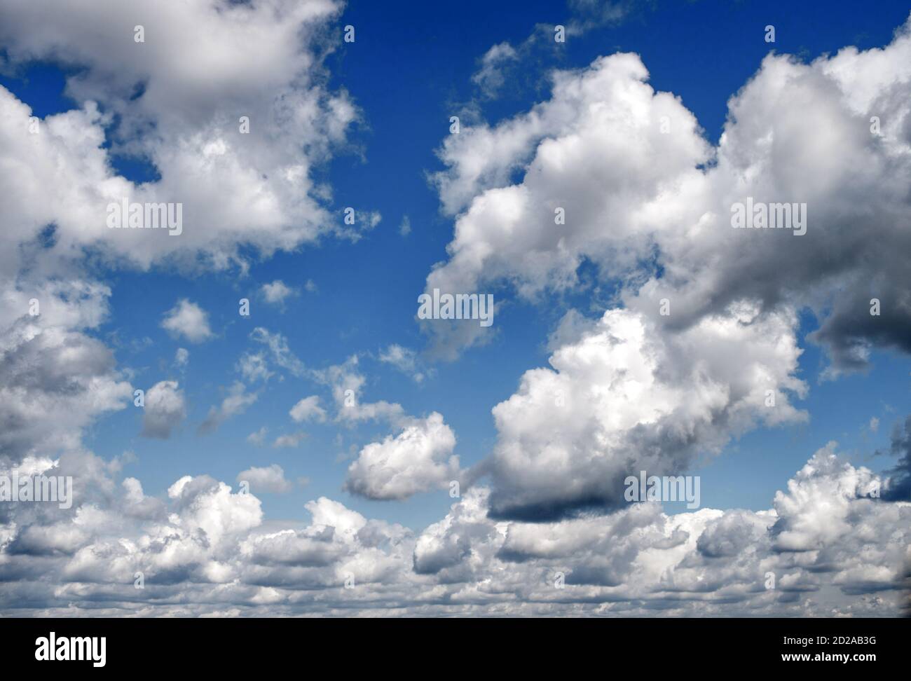 bright cloudy blue sky with clouds white color on natural background ...