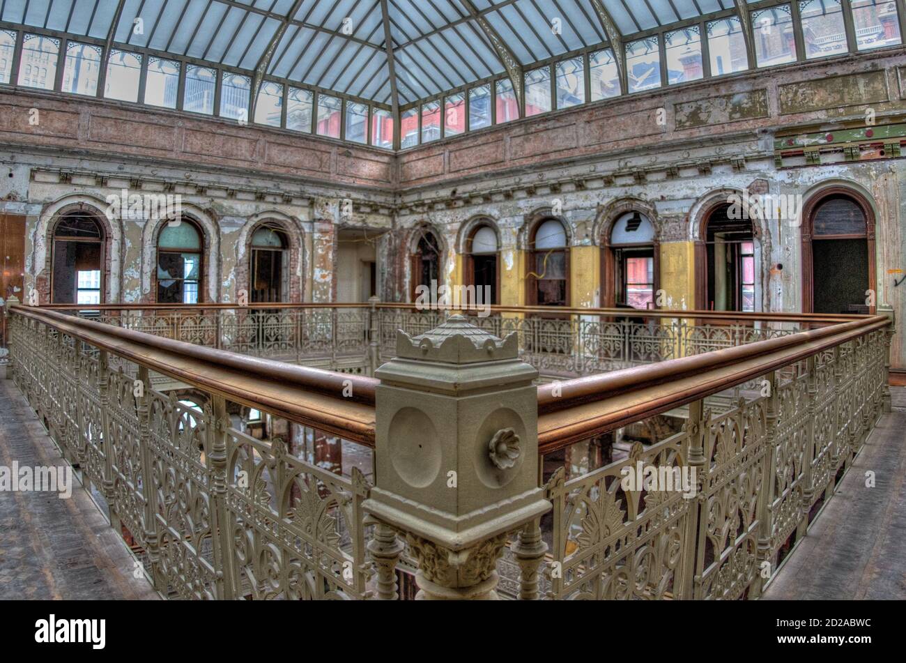Interior of 5 Beekman Street in the Financial District of New York ...