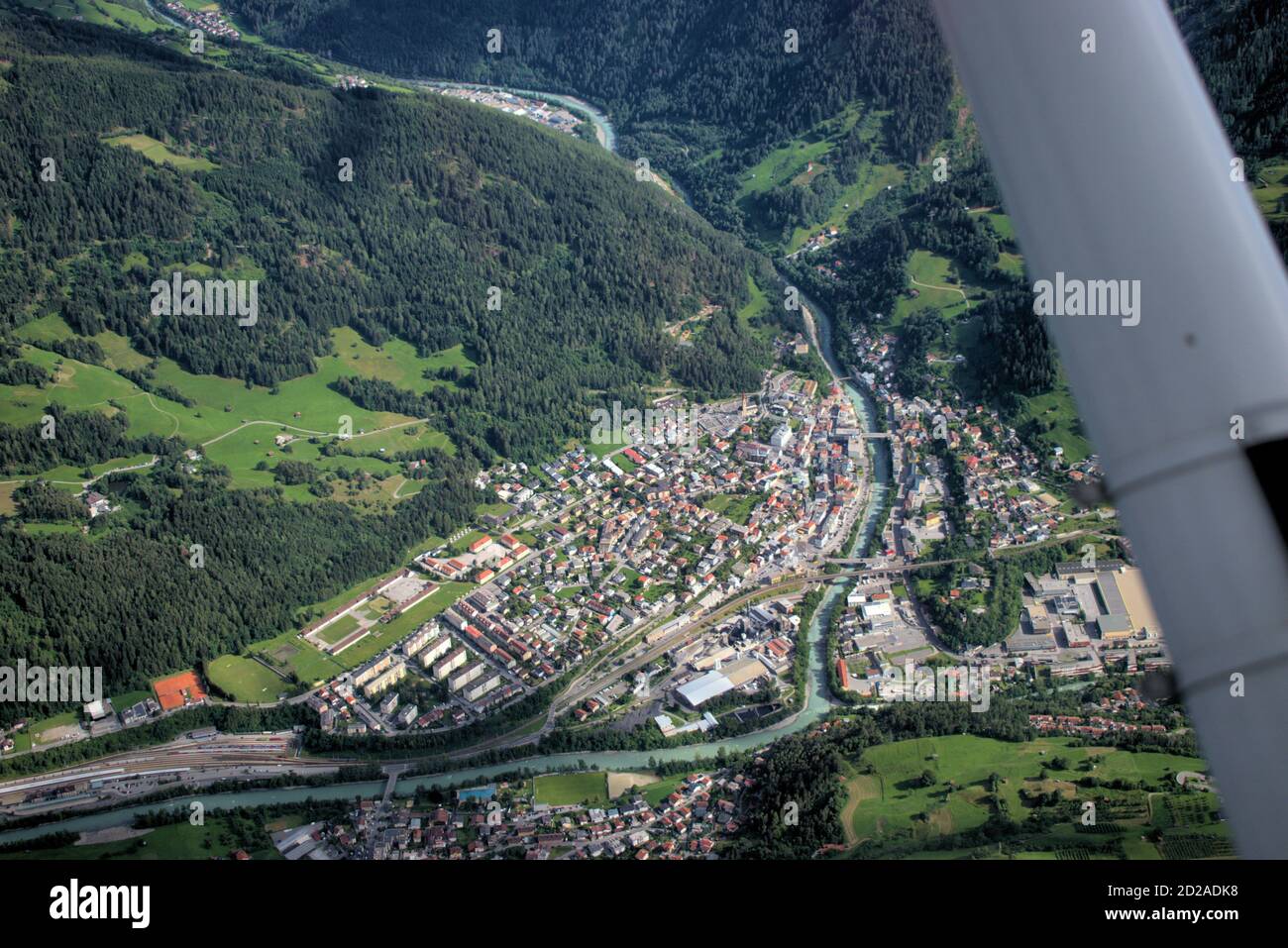 Landeck in Austria from above Stock Photo - Alamy