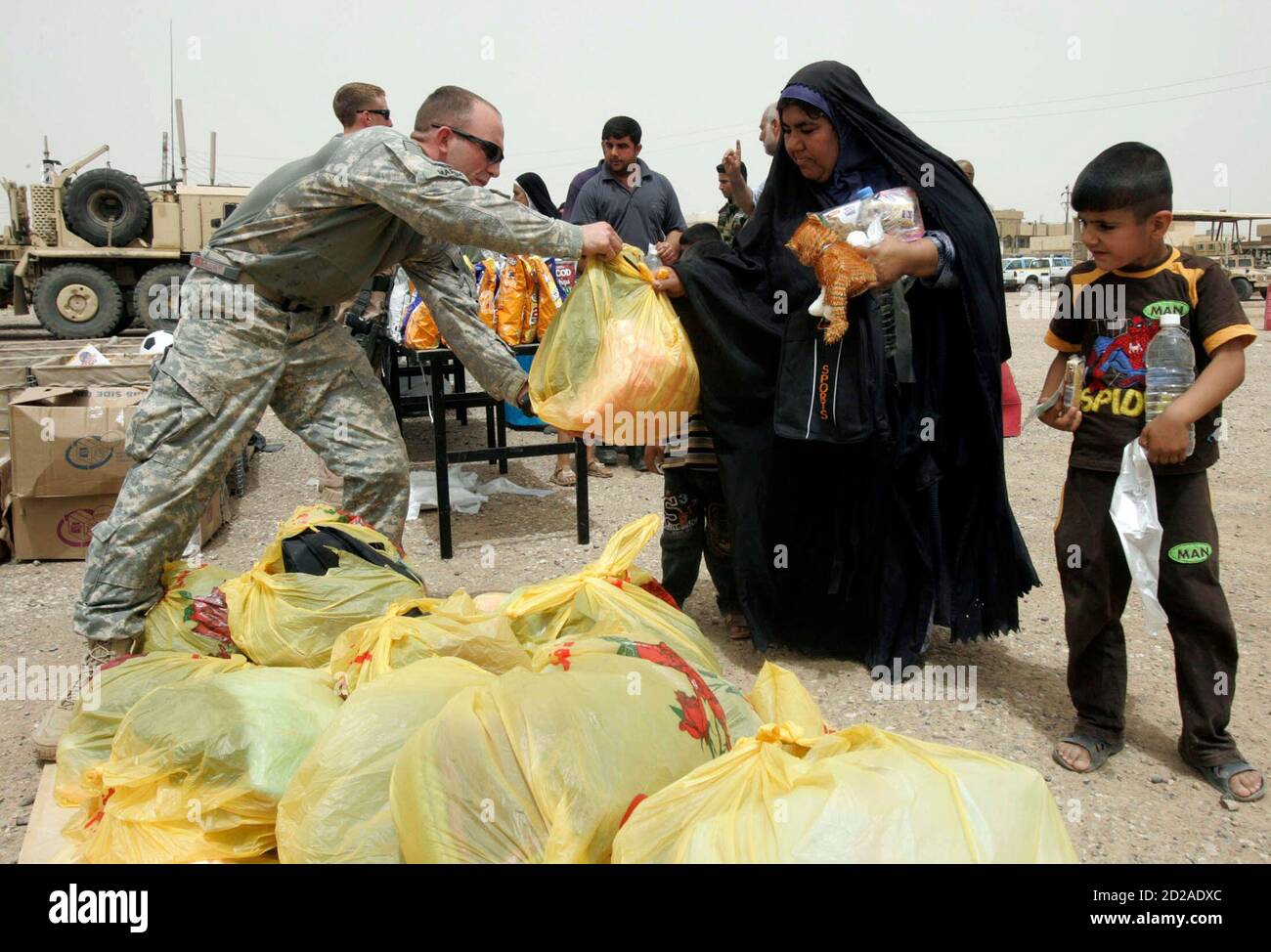 Relief goods action hi-res stock photography and images - Alamy