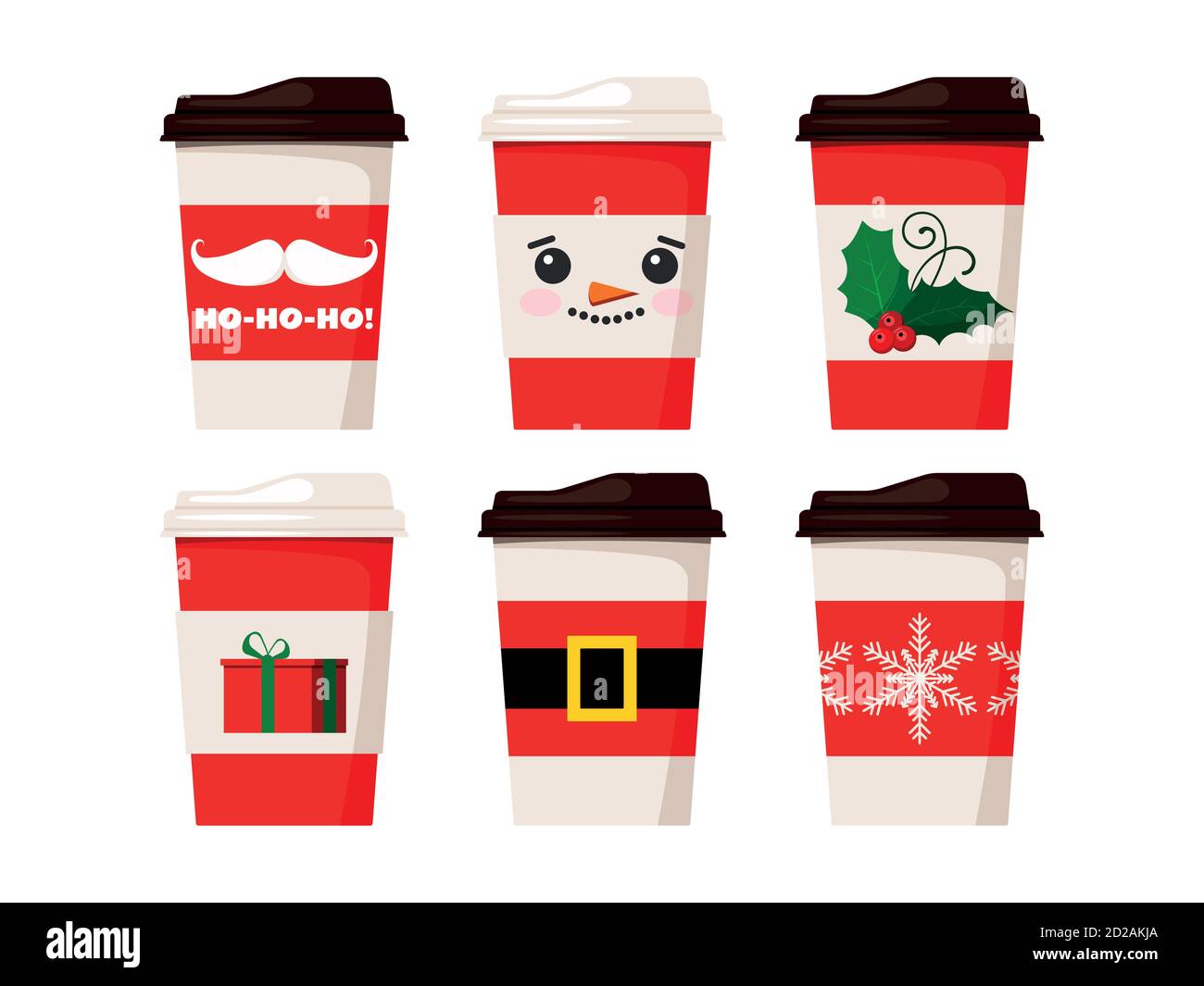 Christmas background hot coffee Stock Vector Images - Alamy