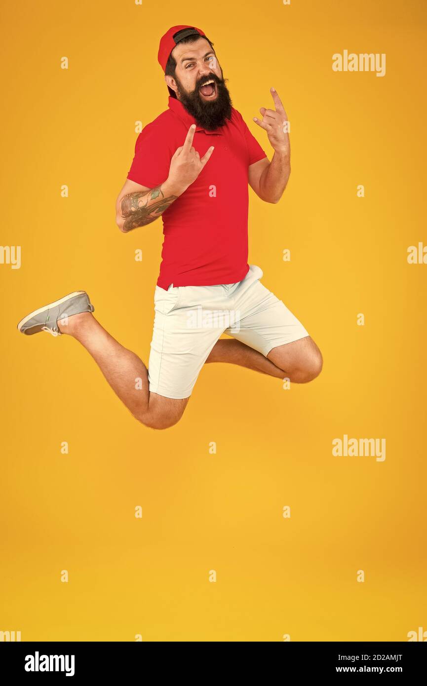 Inspired concept. Always in motion. Enjoying active lifestyle. Happy ...