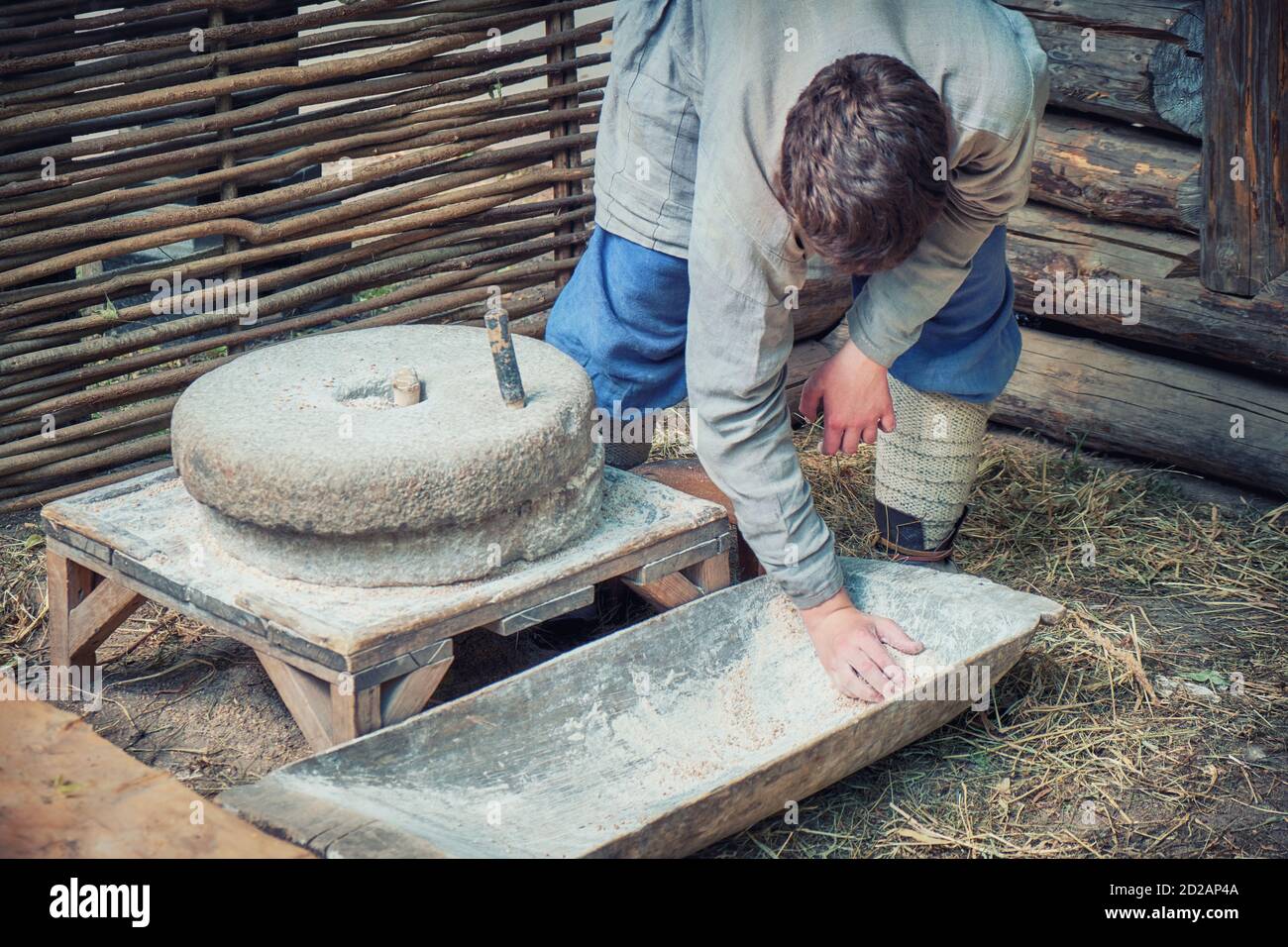 Flour milling antique hi-res stock photography and images - Alamy