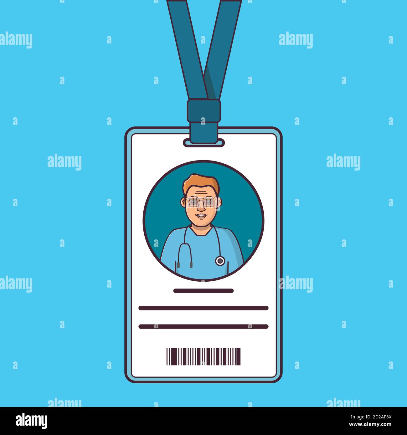 Identity card cartoon hi-res stock photography and images - Alamy