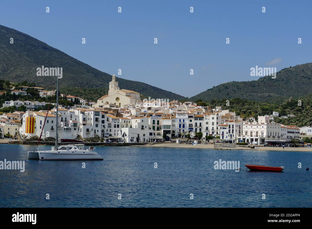 Medieval Village Cadaques on Costa Brava Catalonia Spain europe Stock ...