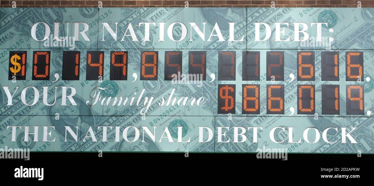 National Debt Clock New York High Resolution Stock Photography and ...