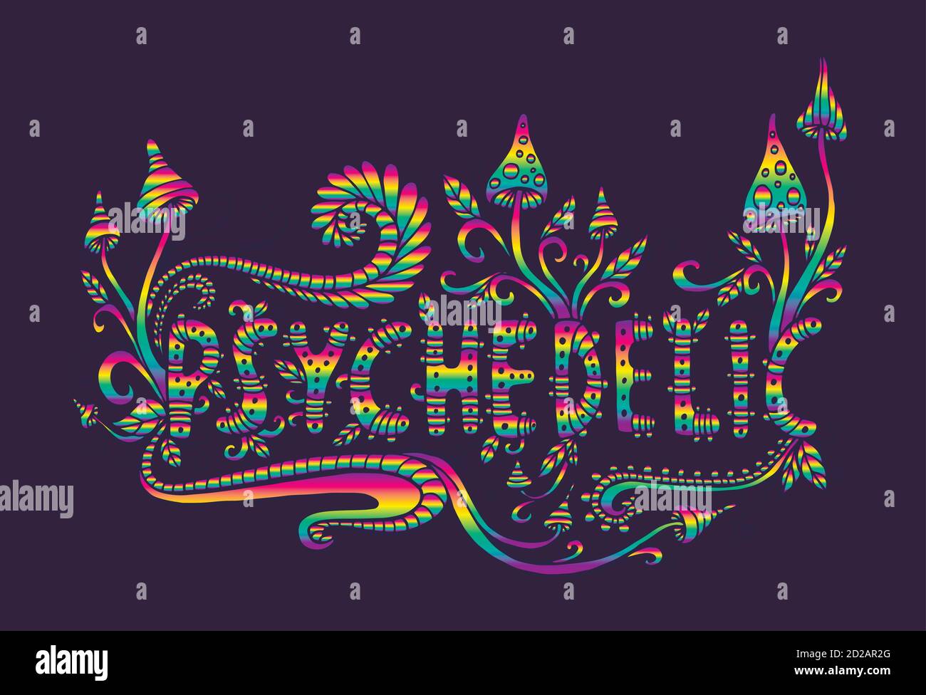 Psychedelic plants hi-res stock photography and images - Alamy