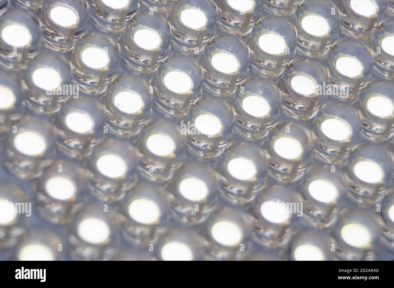 White background of the led lamp, macro. Background, texture Stock ...