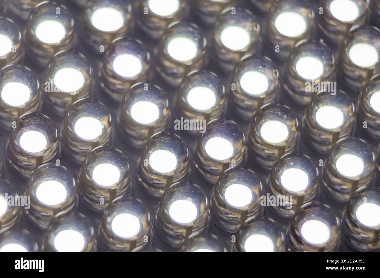 White background of the led lamp, macro. Background, texture Stock ...