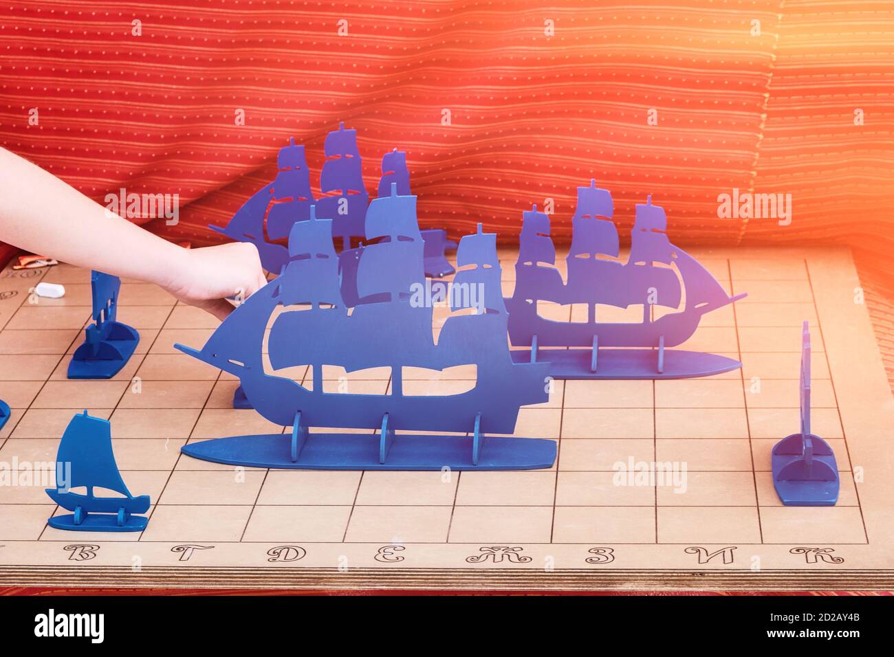 Board game battleship in large size. Game sea battle, boardgame ...