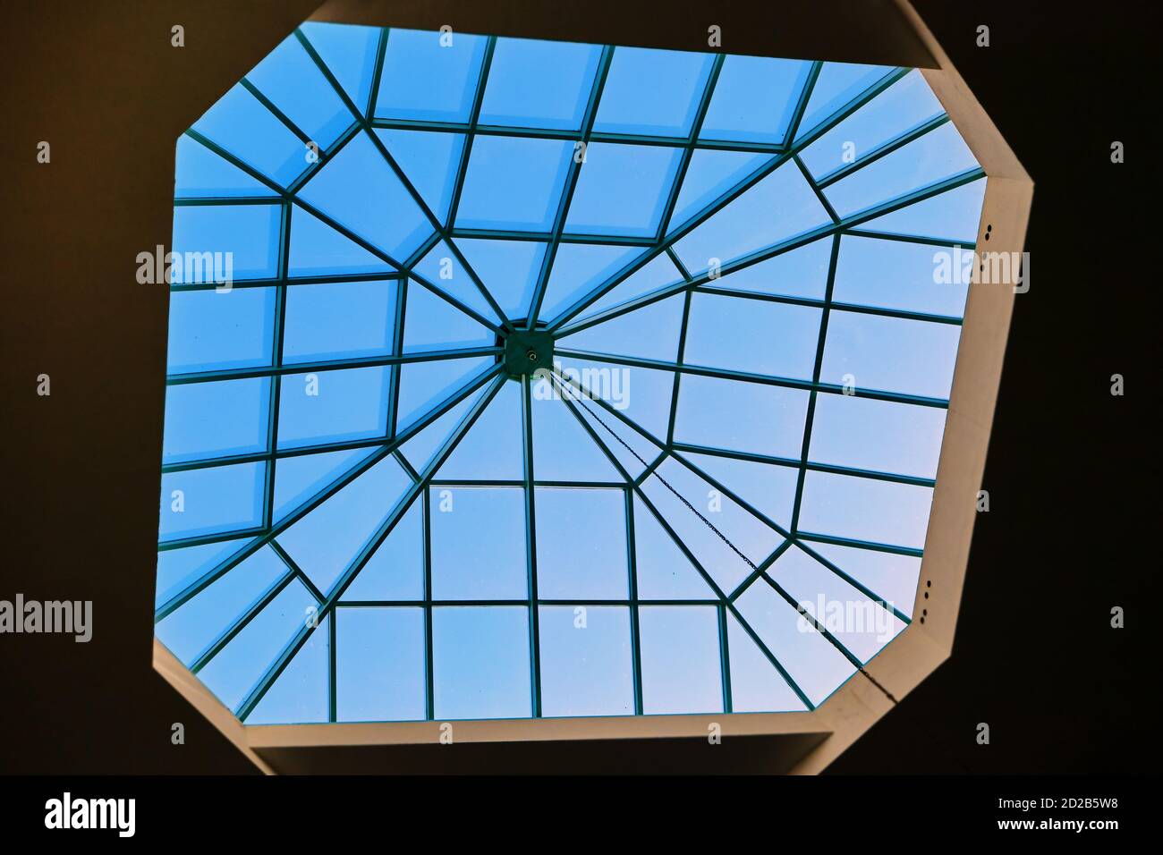 Modern window in the roof of the building, designed for natural light ...