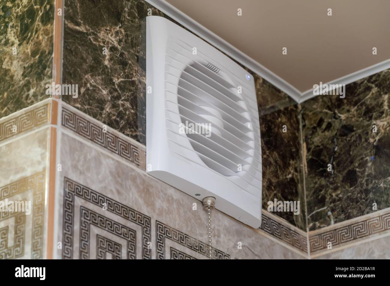 ventilation system of the bathroom. Fan for ventilation of the bath ...